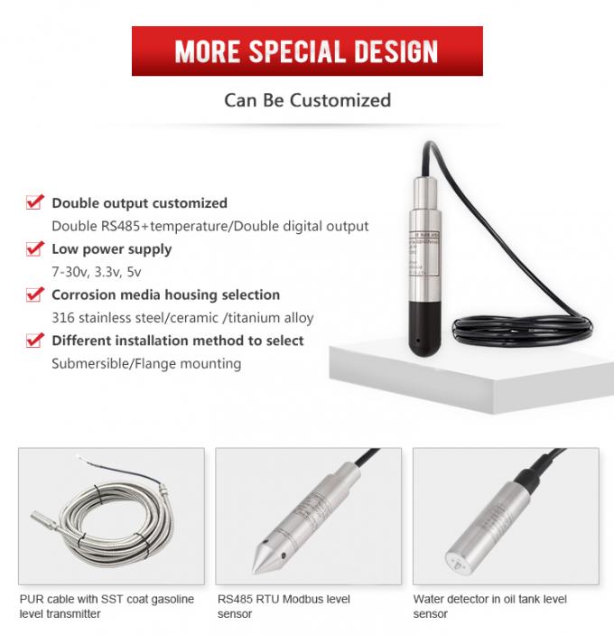 Indikator Level Tangki Bahan Bakar Diesel APT300 Probe Sensor Level ...